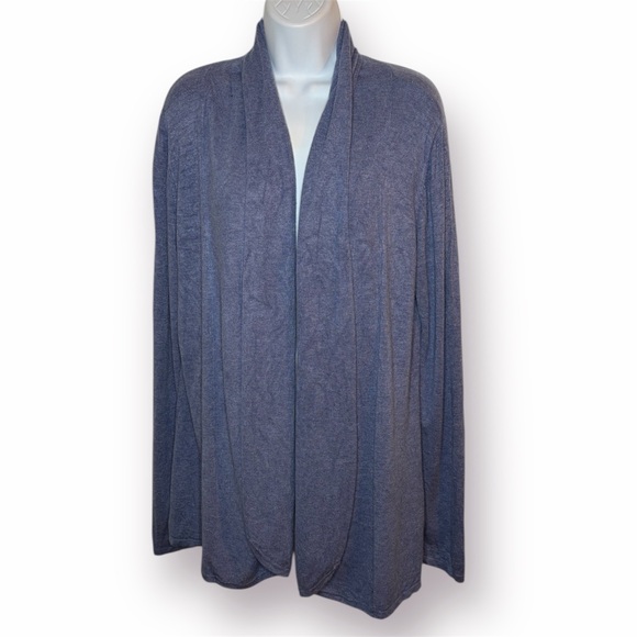 Cyrus | Sweaters | Cyrus Relaxed Fit Open Shawl Collar Slate Blue ...